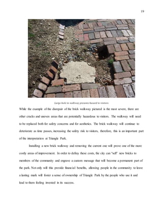 Interpretive Plan Triangle Park | DOCX | American Football | Sports