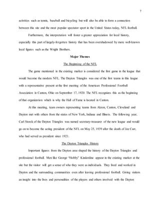 Interpretive Plan Triangle Park | DOCX | American Football | Sports