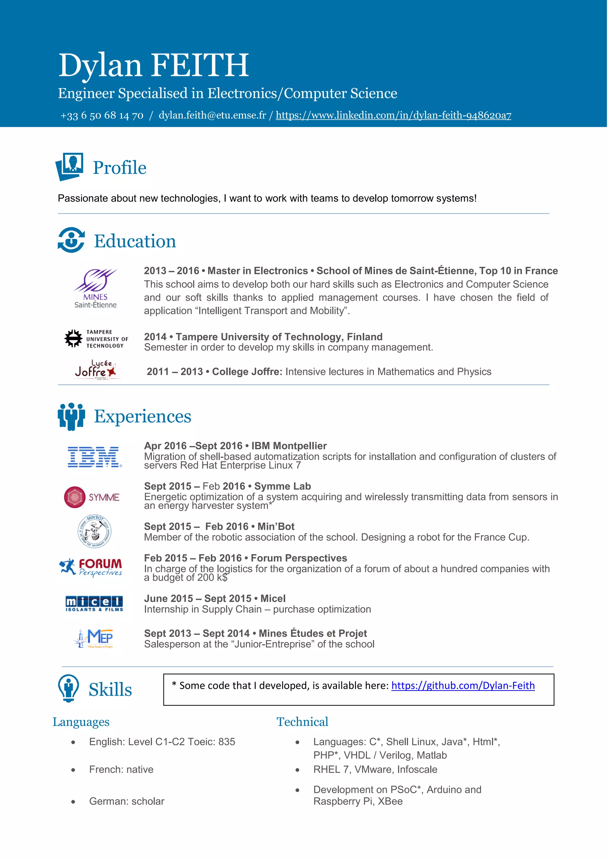 resume Feith Dylan | PDF