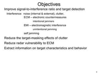 Radar signal processing with introduction and examples | PPT