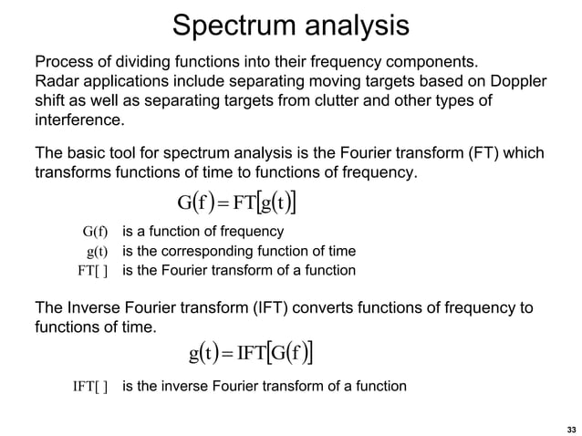 Radar Signal Processing With Introduction And Examples Ppt
