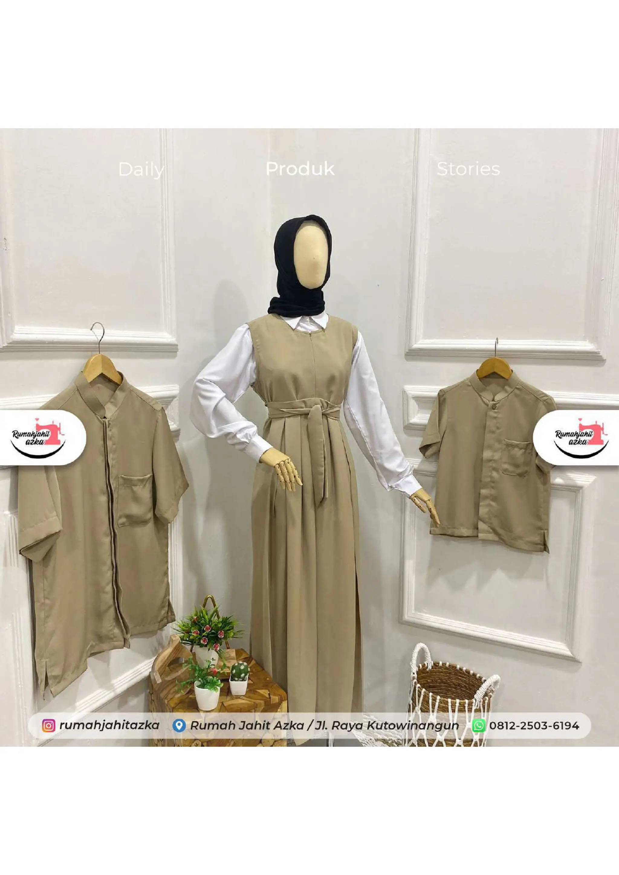 Set Gamis Inner Outer Kekinian Rumah Jahit Azka | PDF