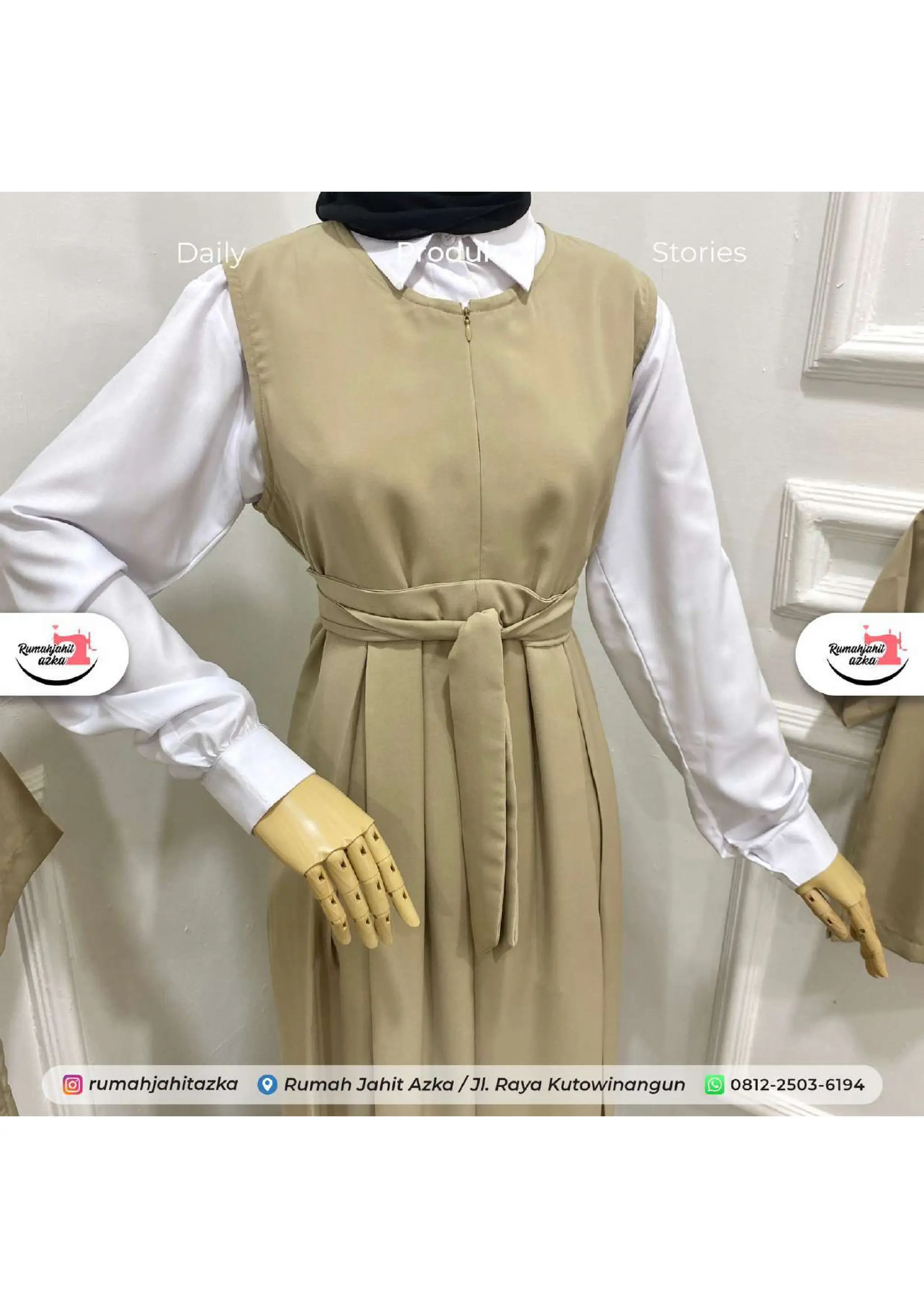 Set Gamis Inner Outer Kekinian Rumah Jahit Azka | PDF