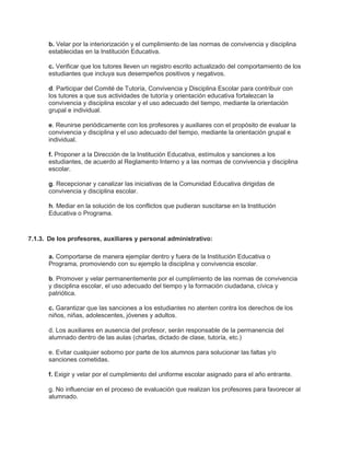 PLAN DE DISCIPLINA ESCOLAR 2012 (Modelo) I.E. 3071 “MANUEL T. GARCIA ...