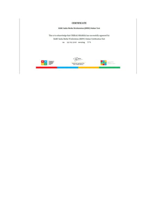 BARC Certification | PDF