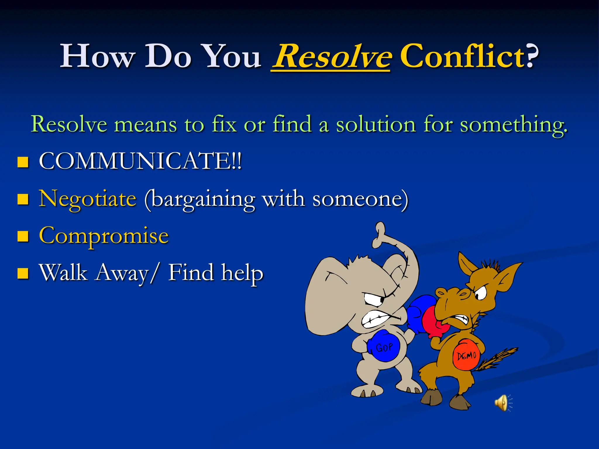 Conflict resolution in adolescents and adults | PPT