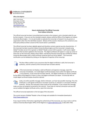 IU OfficialTranscript | PDF