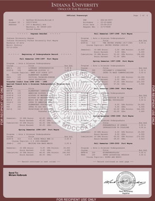 IU OfficialTranscript | PDF
