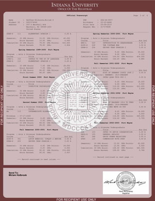 IU OfficialTranscript | PDF