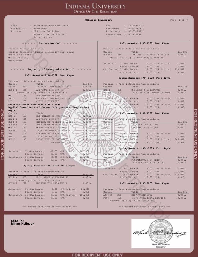 IU OfficialTranscript