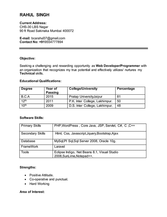 Rahul_Resume | PDF