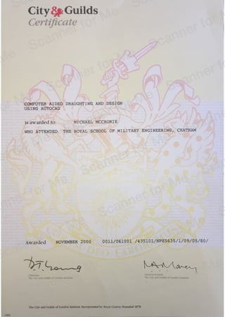 Michael McCrorie_Certificates | PDF