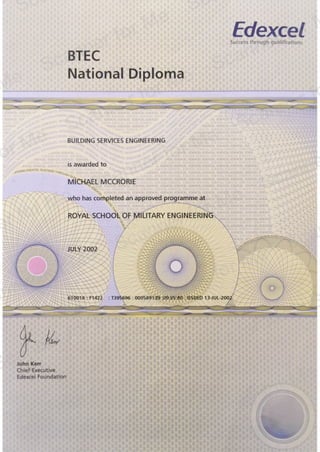 Michael McCrorie_Certificates | PDF