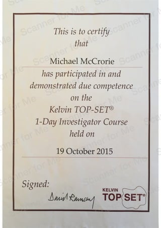 Michael McCrorie_Certificates | PDF