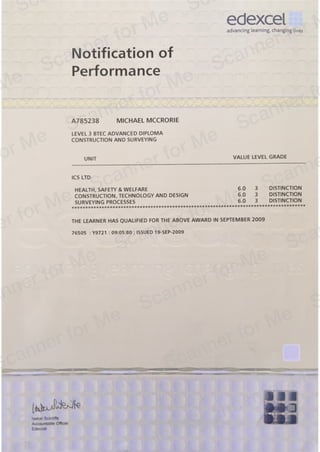 Michael McCrorie_Certificates | PDF
