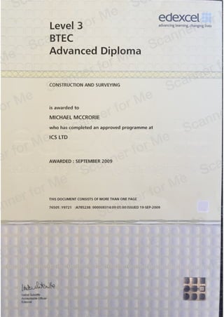 Michael McCrorie_Certificates | PDF