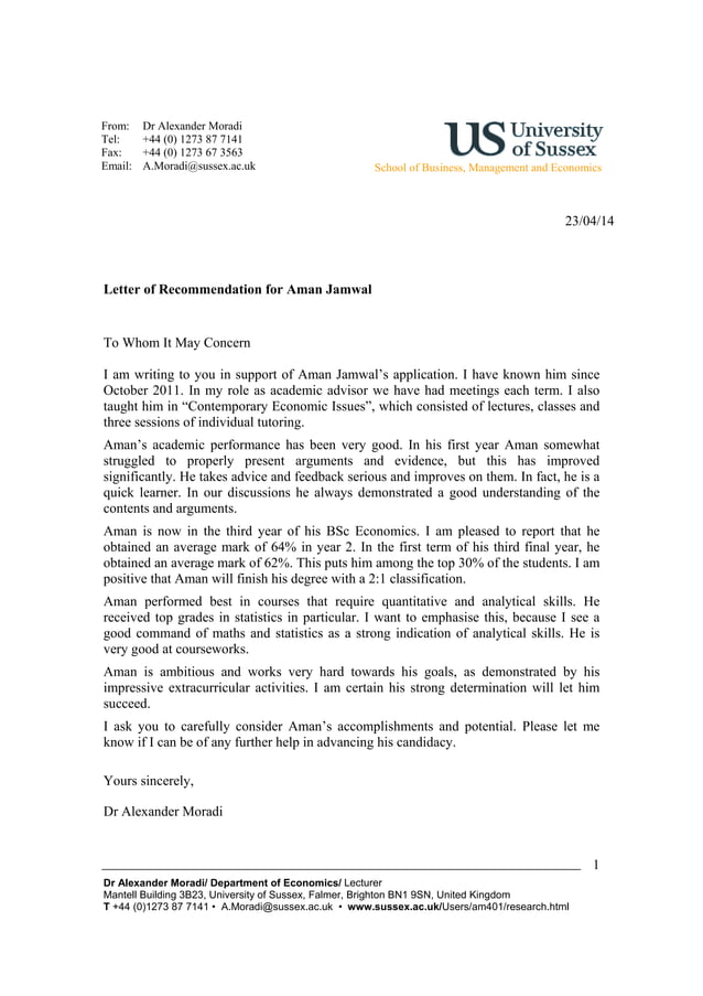 Academic Advisor reference | PDF