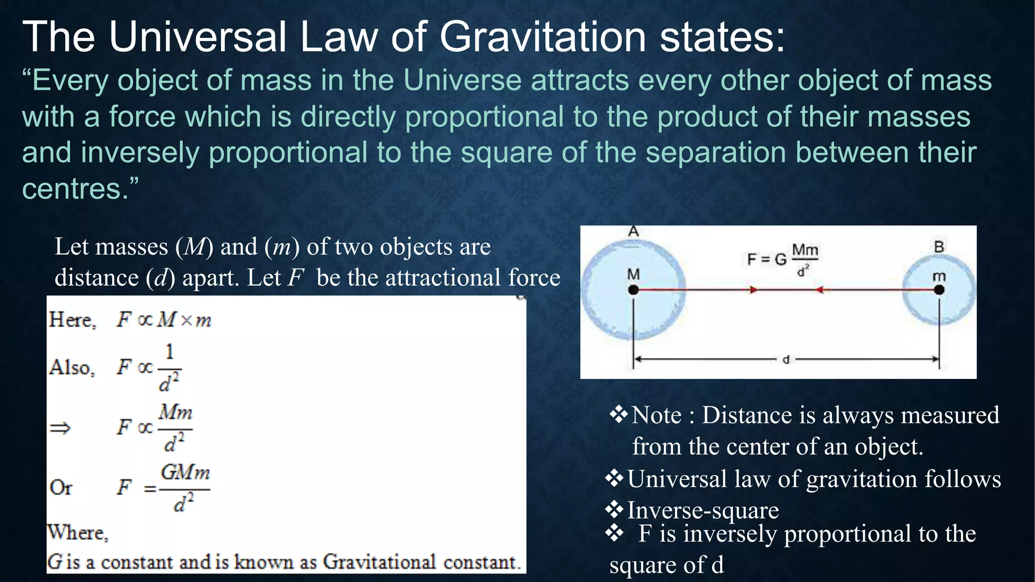 gravitation study material | PPT