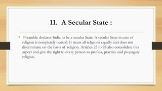 salient features of the indian constitution | PPT | Free Download