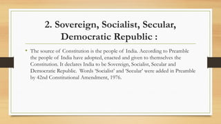 salient features of the indian constitution | PPTX