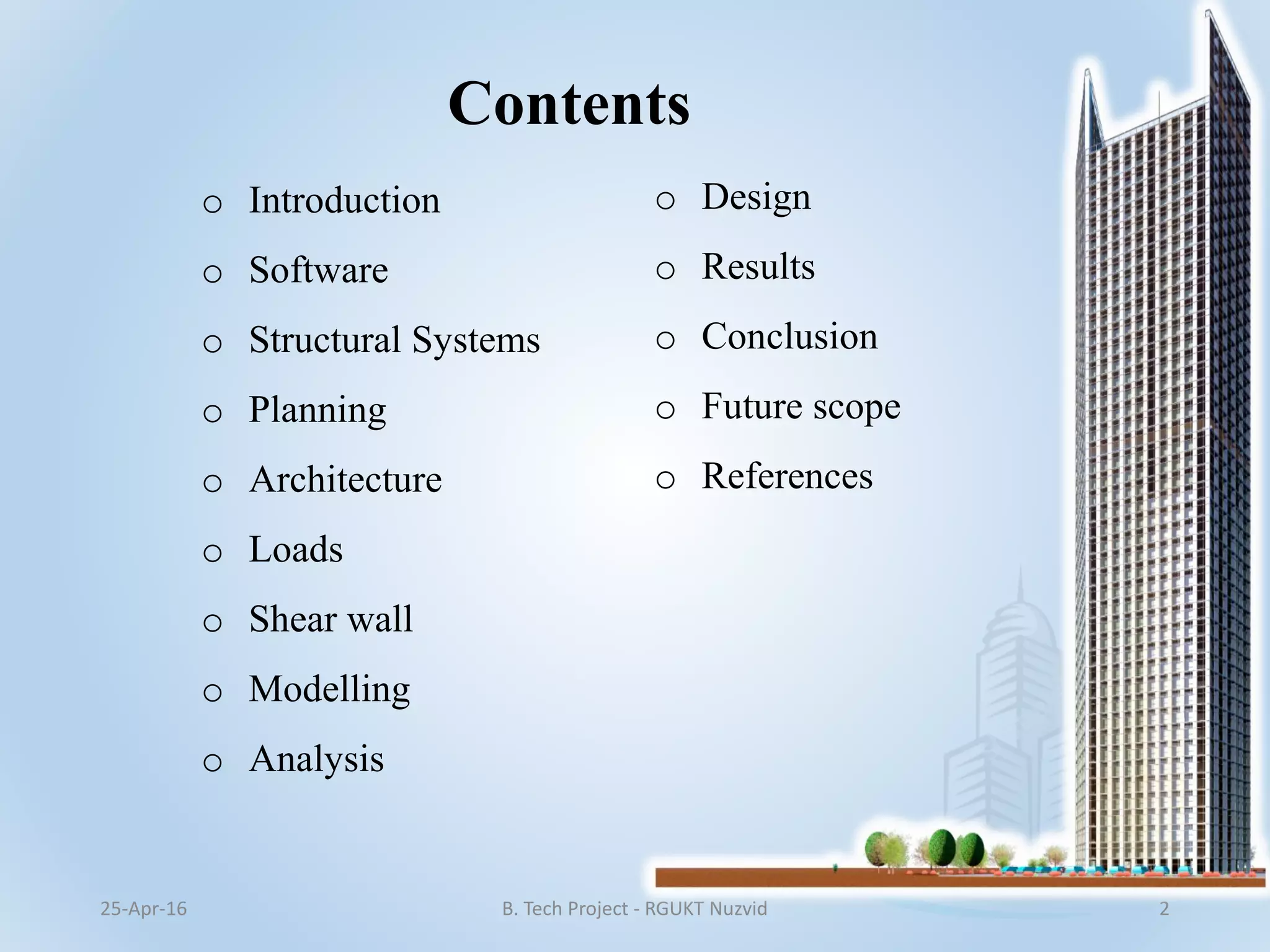 ARCHITECTURE, ANALYSIS AND DESIGN OF SKYSCRAPER | PDF