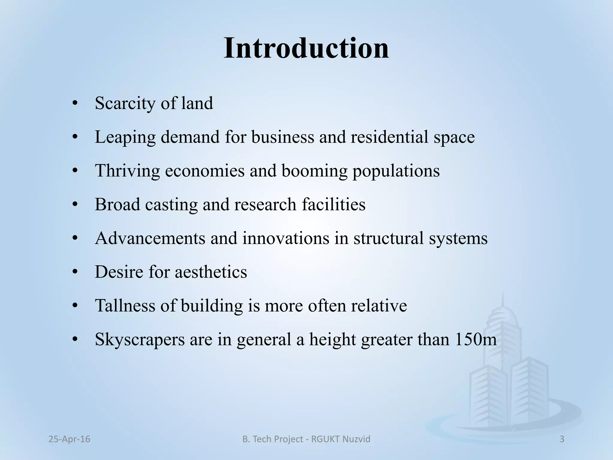 ARCHITECTURE, ANALYSIS AND DESIGN OF SKYSCRAPER | PDF