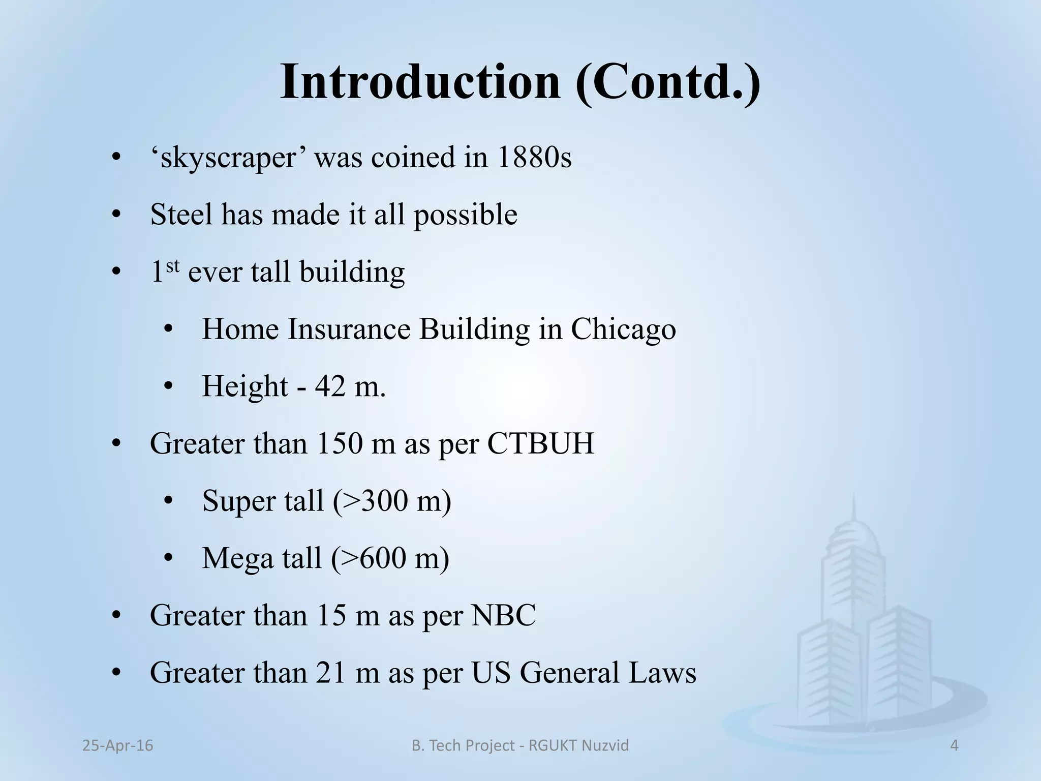 ARCHITECTURE, ANALYSIS AND DESIGN OF SKYSCRAPER | PDF