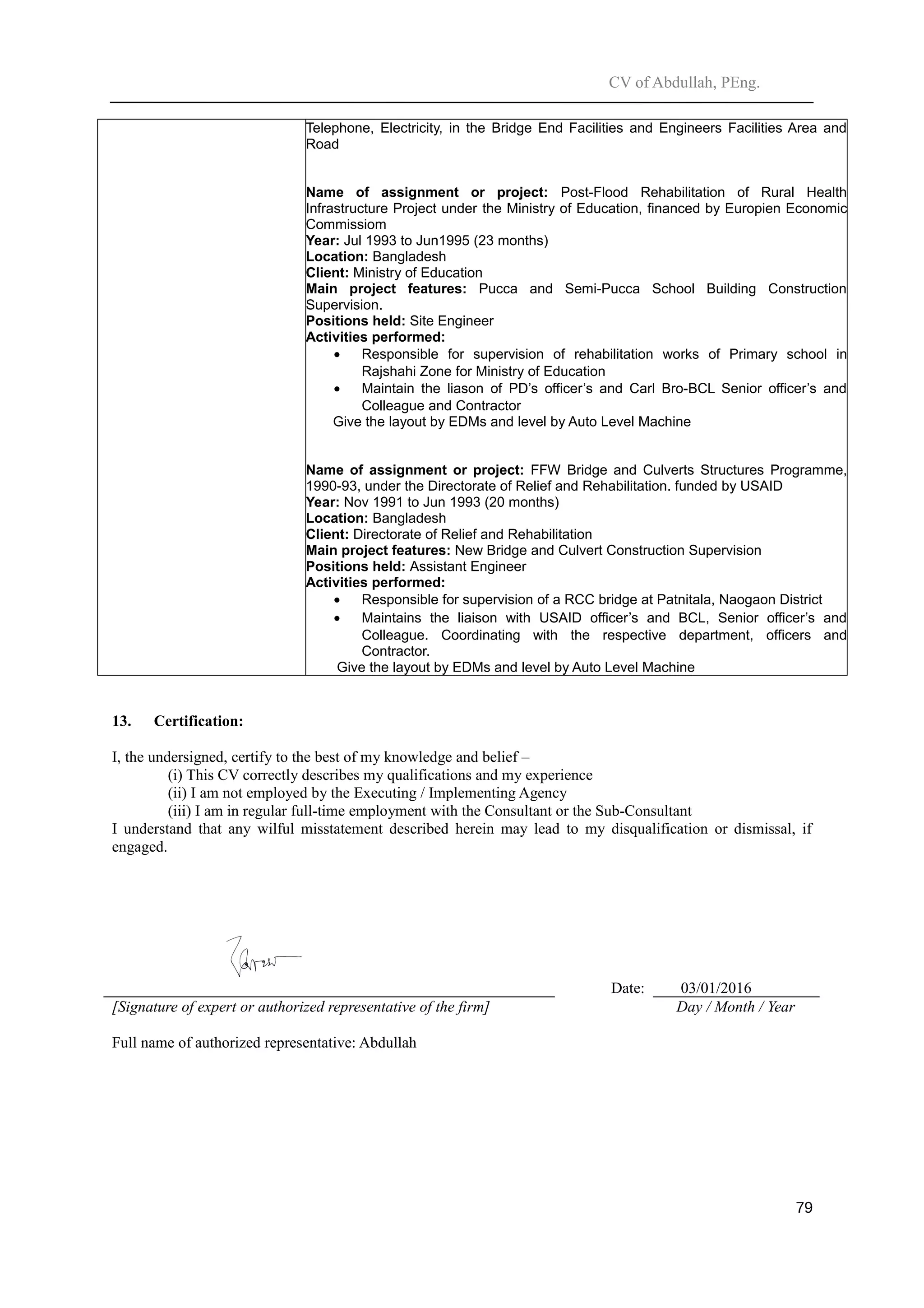 CV _Abdullah_Highway Design Engineer | DOC