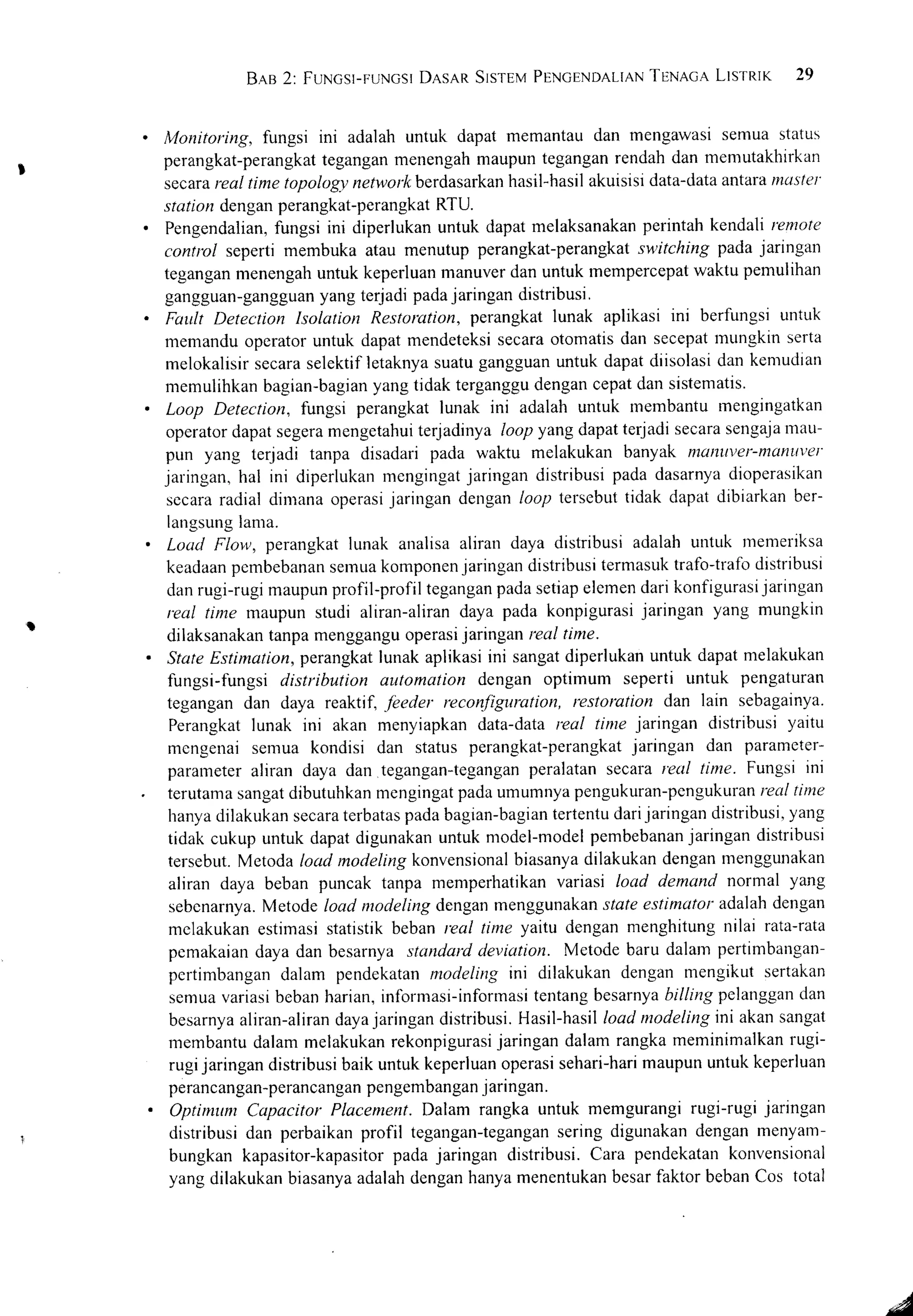 Teknologi sistem pengendalian tenaga listrik berbasis scada | PDF