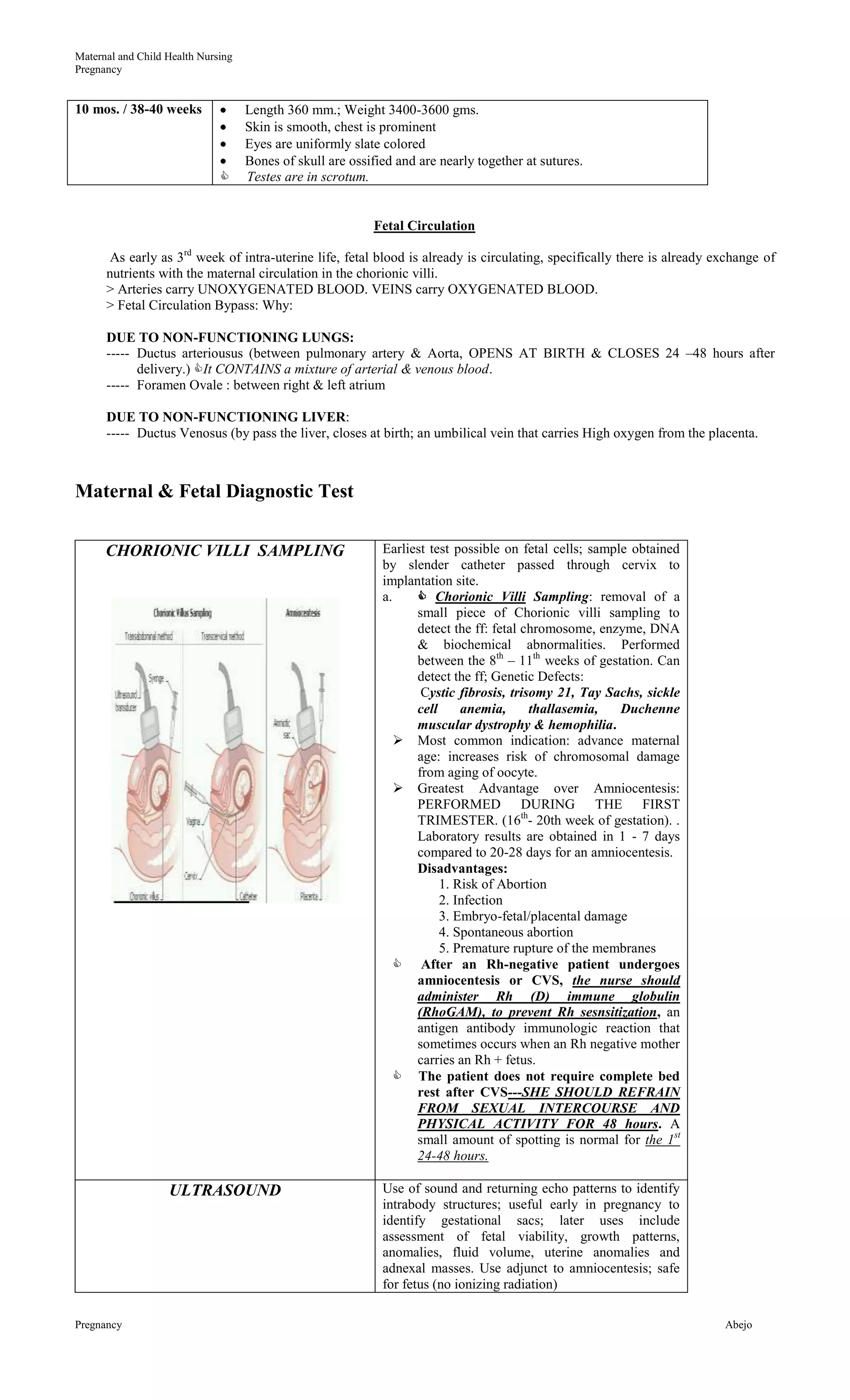 Pregnancy Handouts | PDF