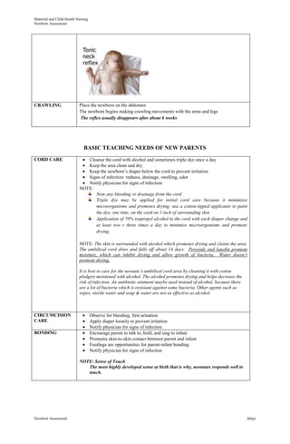 Newborn Assessment | PDF