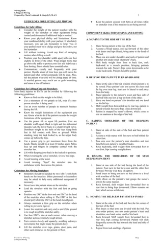 Mobility - Lifting and Moving | PDF