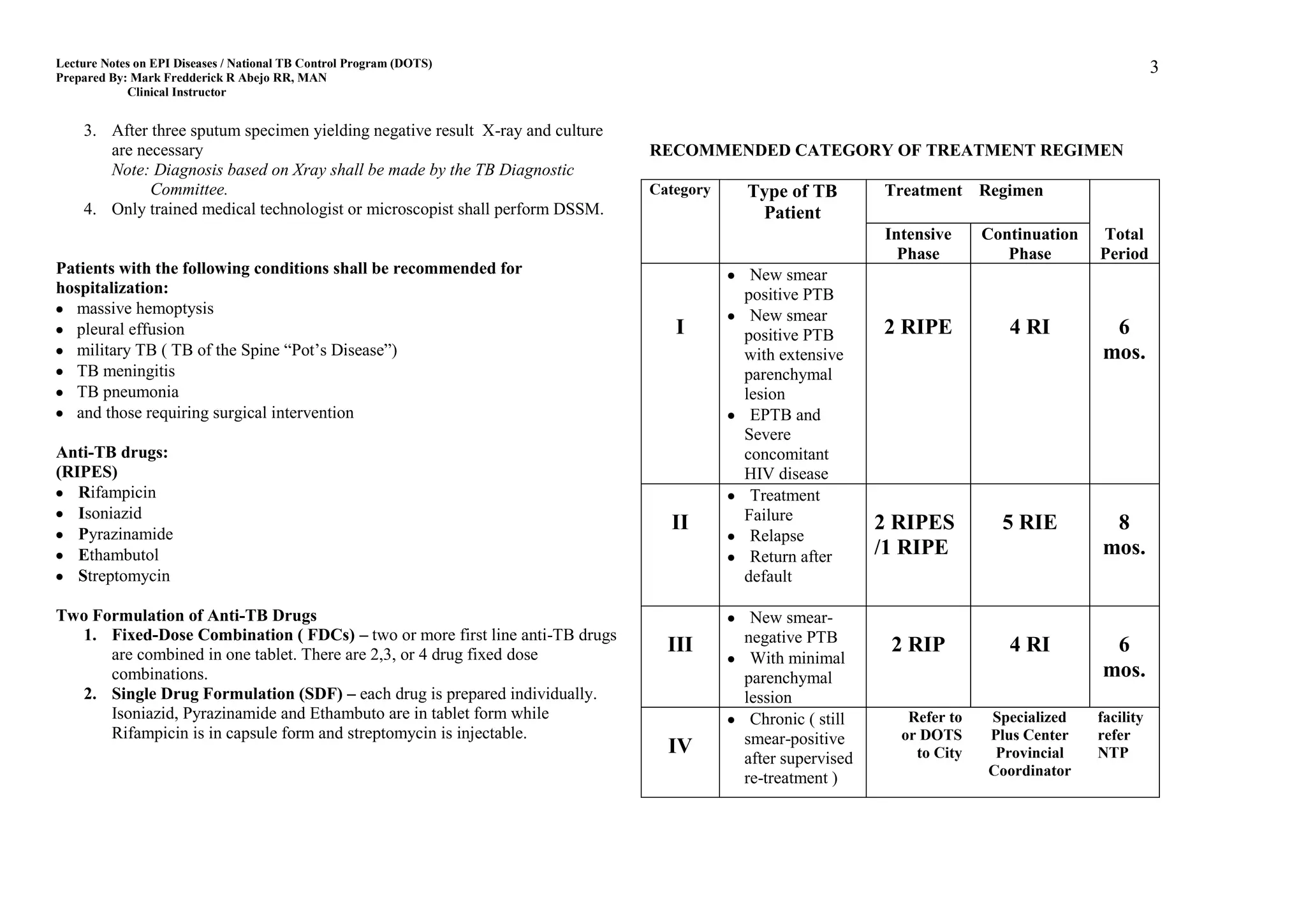 EPI DISEASES Handouts | PDF