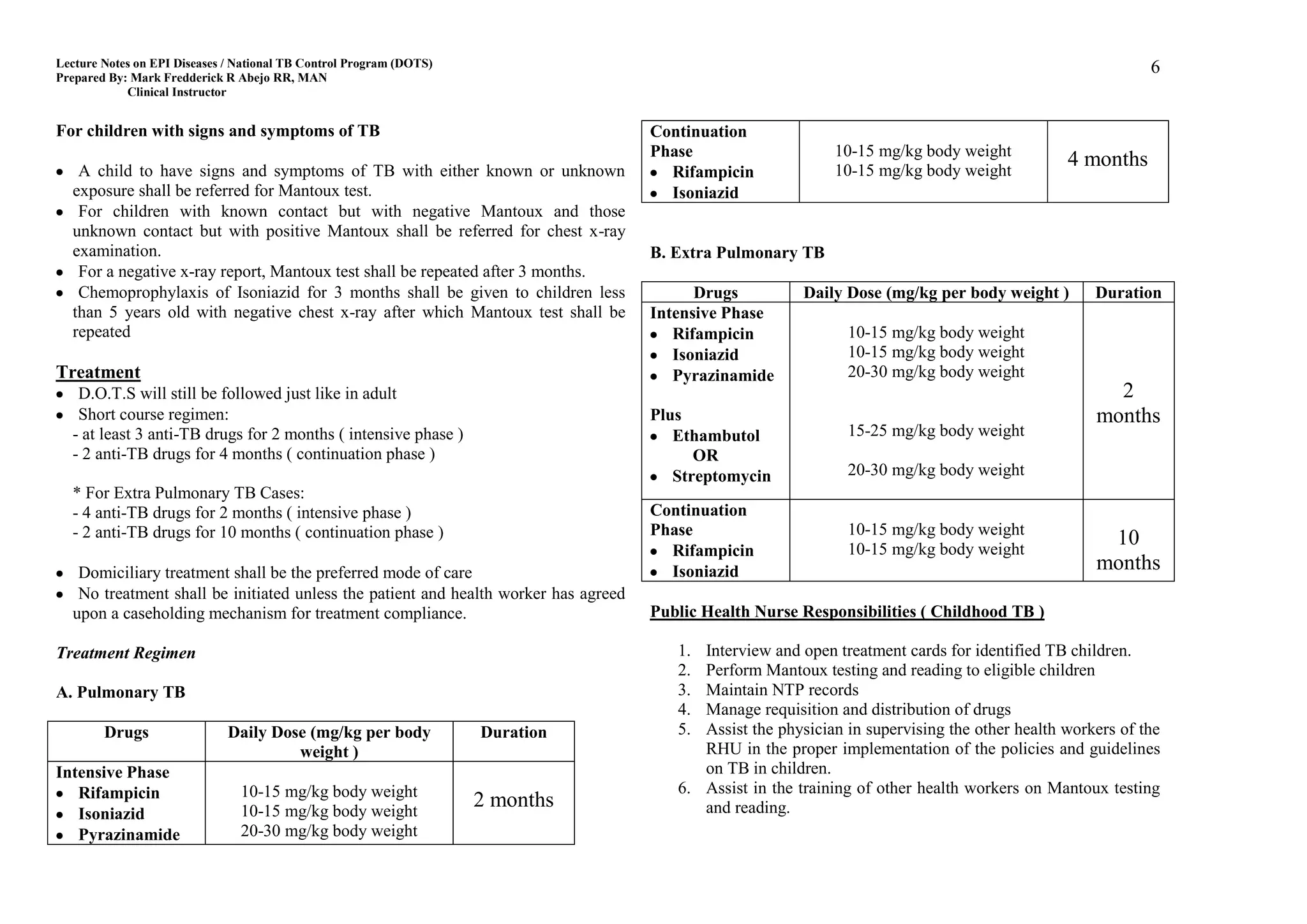 EPI DISEASES Handouts | PDF