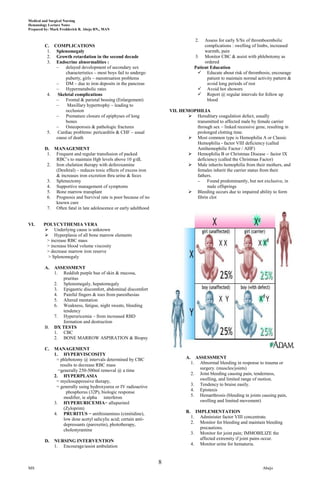 Hematology Handouts | PDF