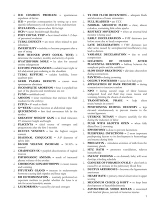 OB Nursing Bullets | PDF