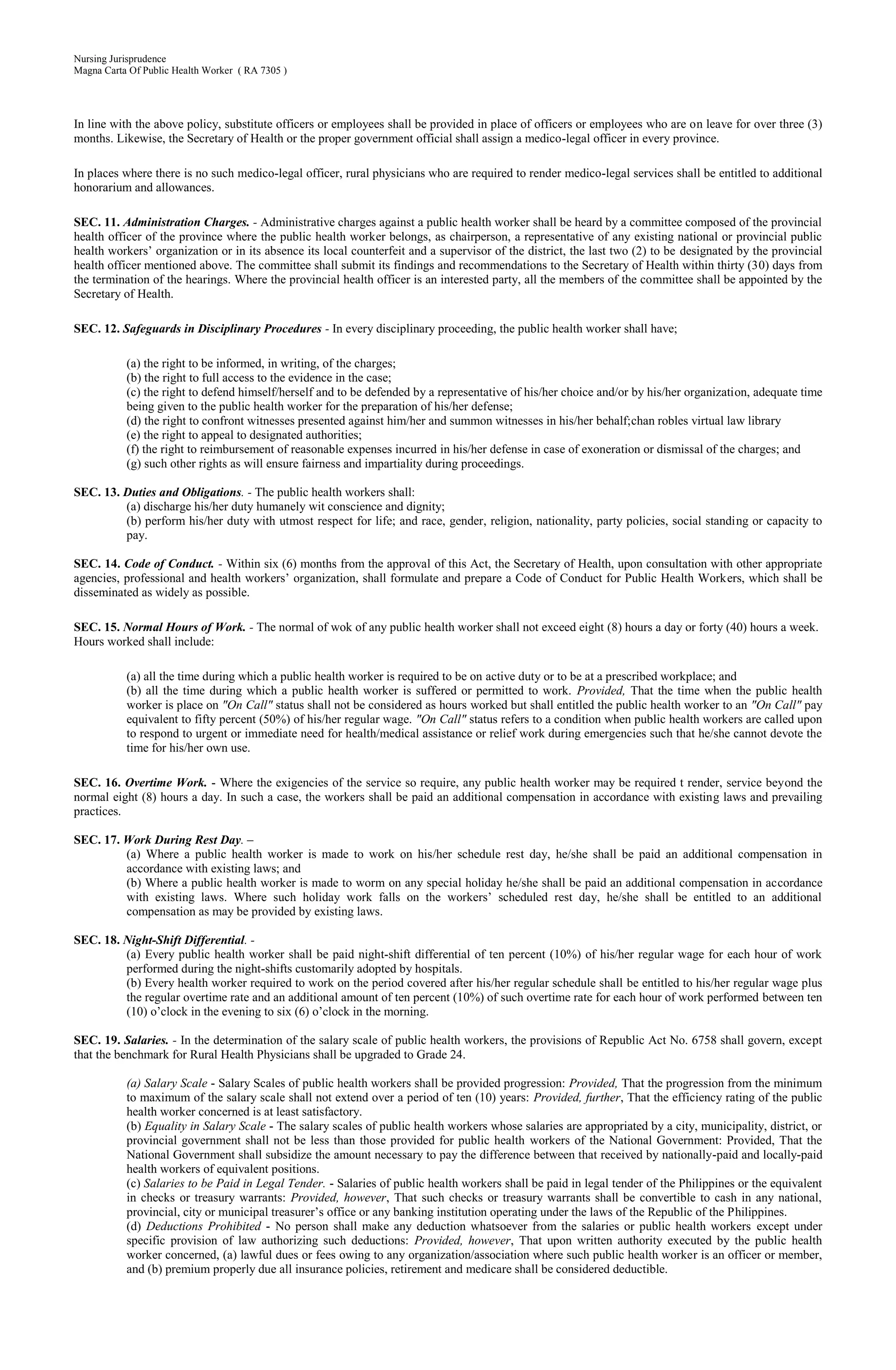 RA 7305 Magna Carta | PDF