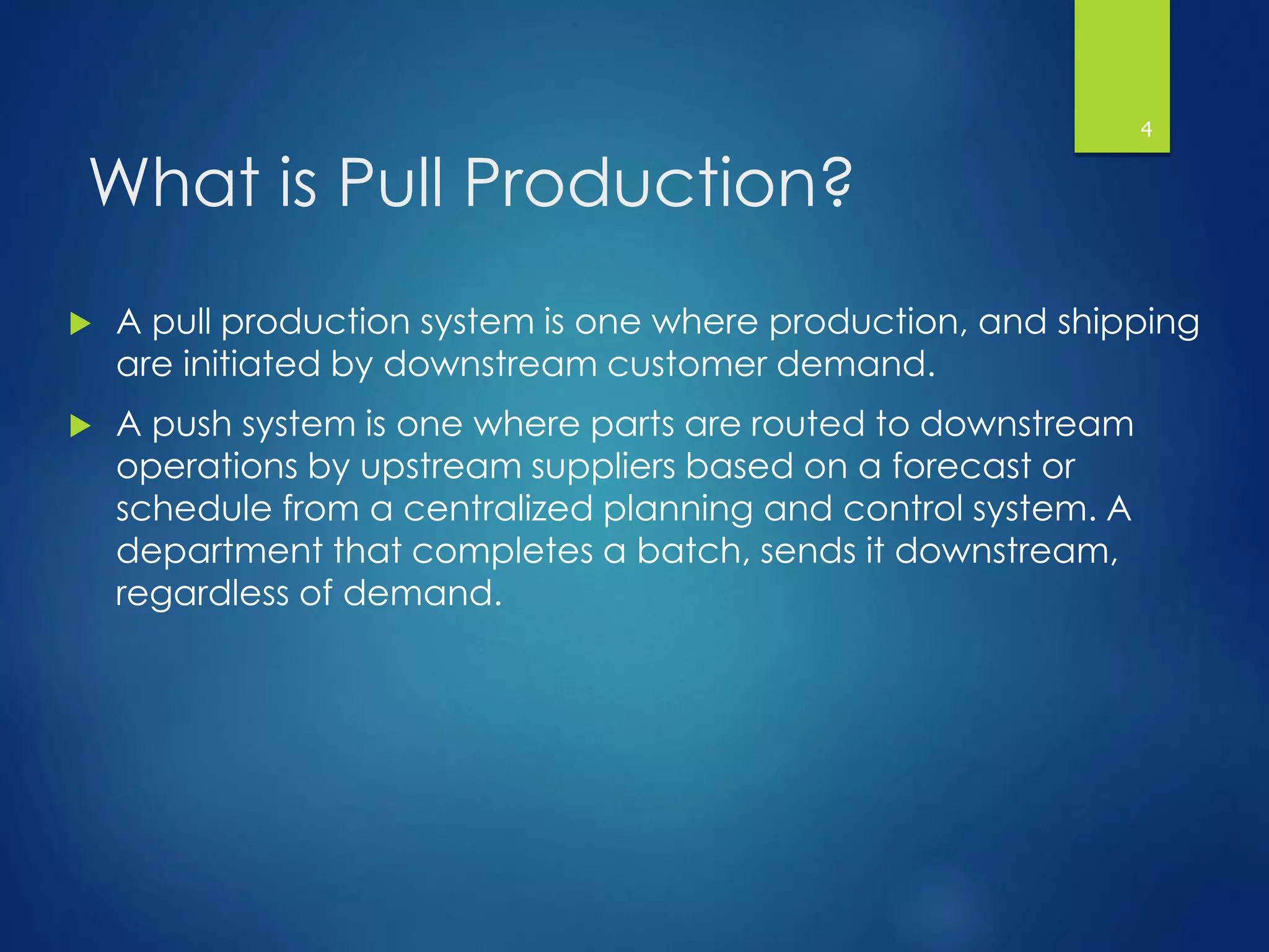 Pull Production & Kanban Implementation Throughout the Supply | PPT