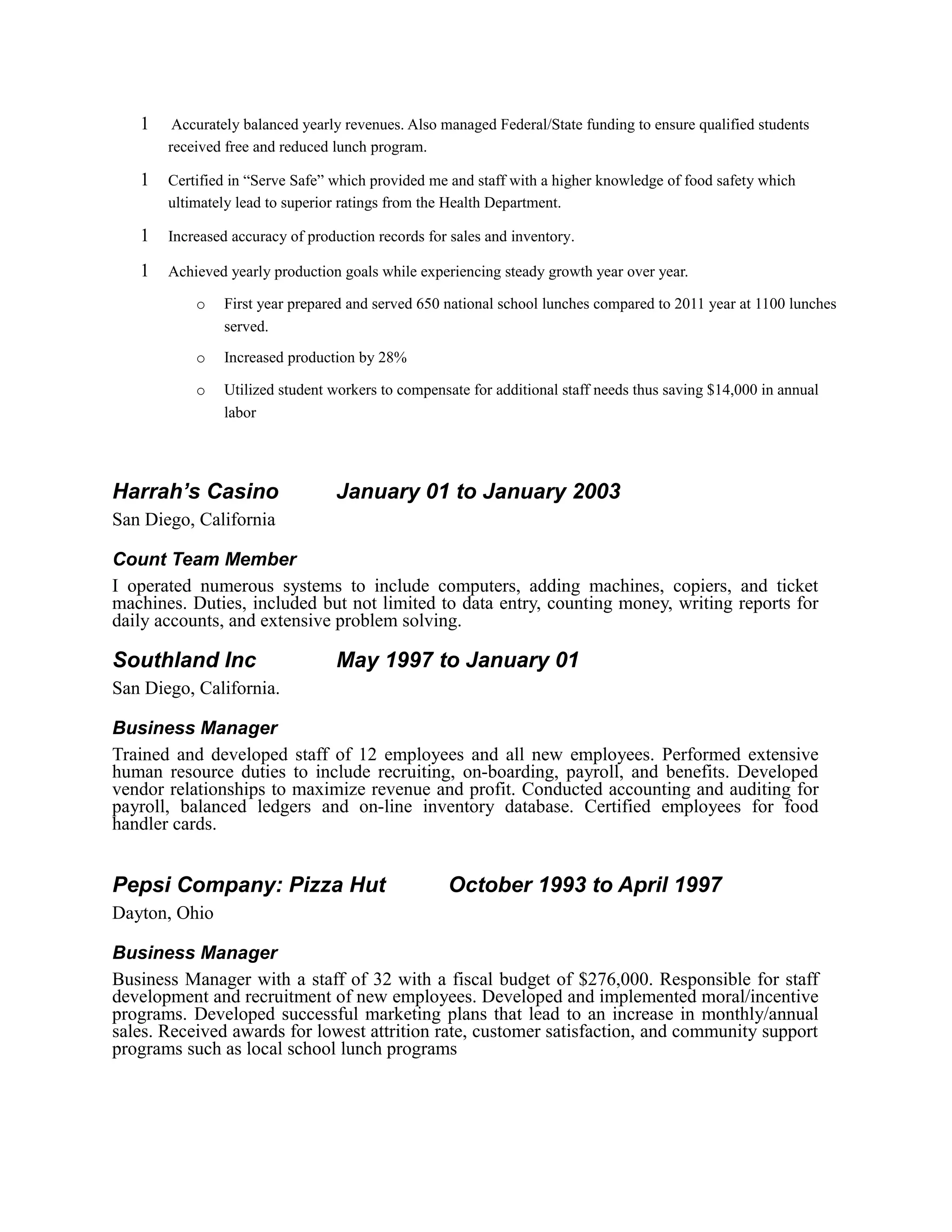 ClementsResume2010 | PDF