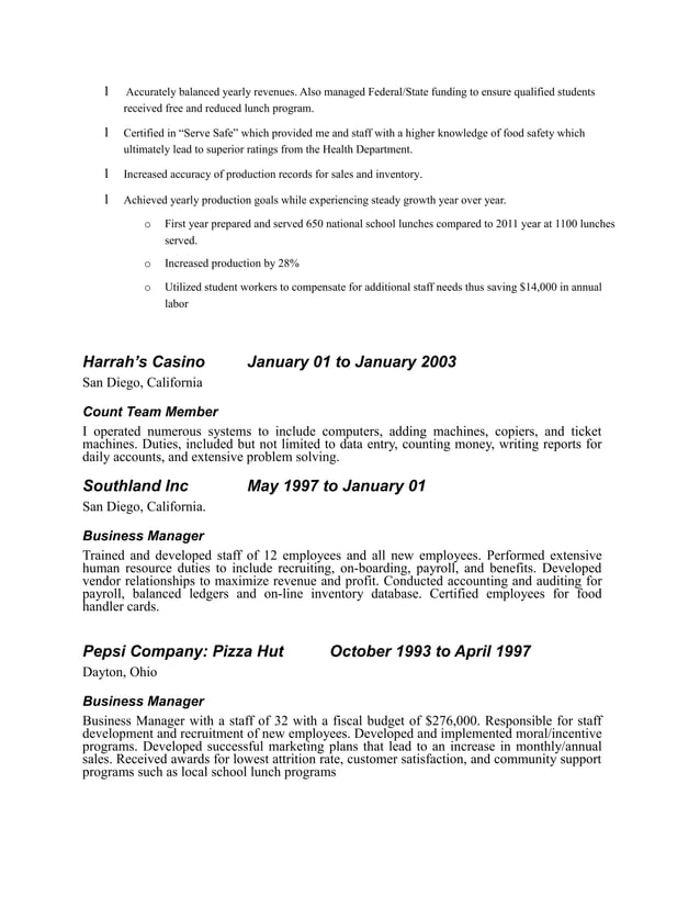 ClementsResume2010 | RTF | Business | Business and Finance