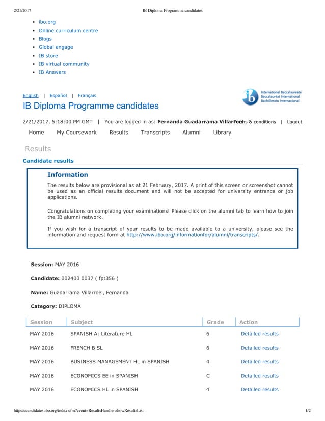 IB Diploma Programme candidates | PDF