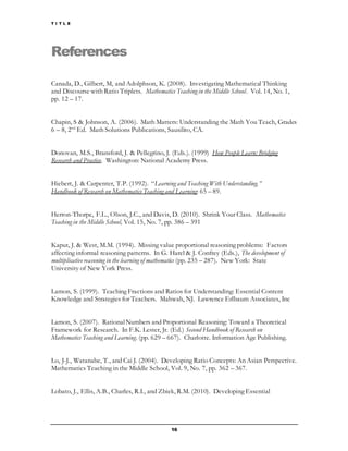 Ratio and Proportion PD Template | DOCX