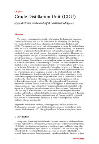 Typical Crude distillation unit in refineriies | PDF