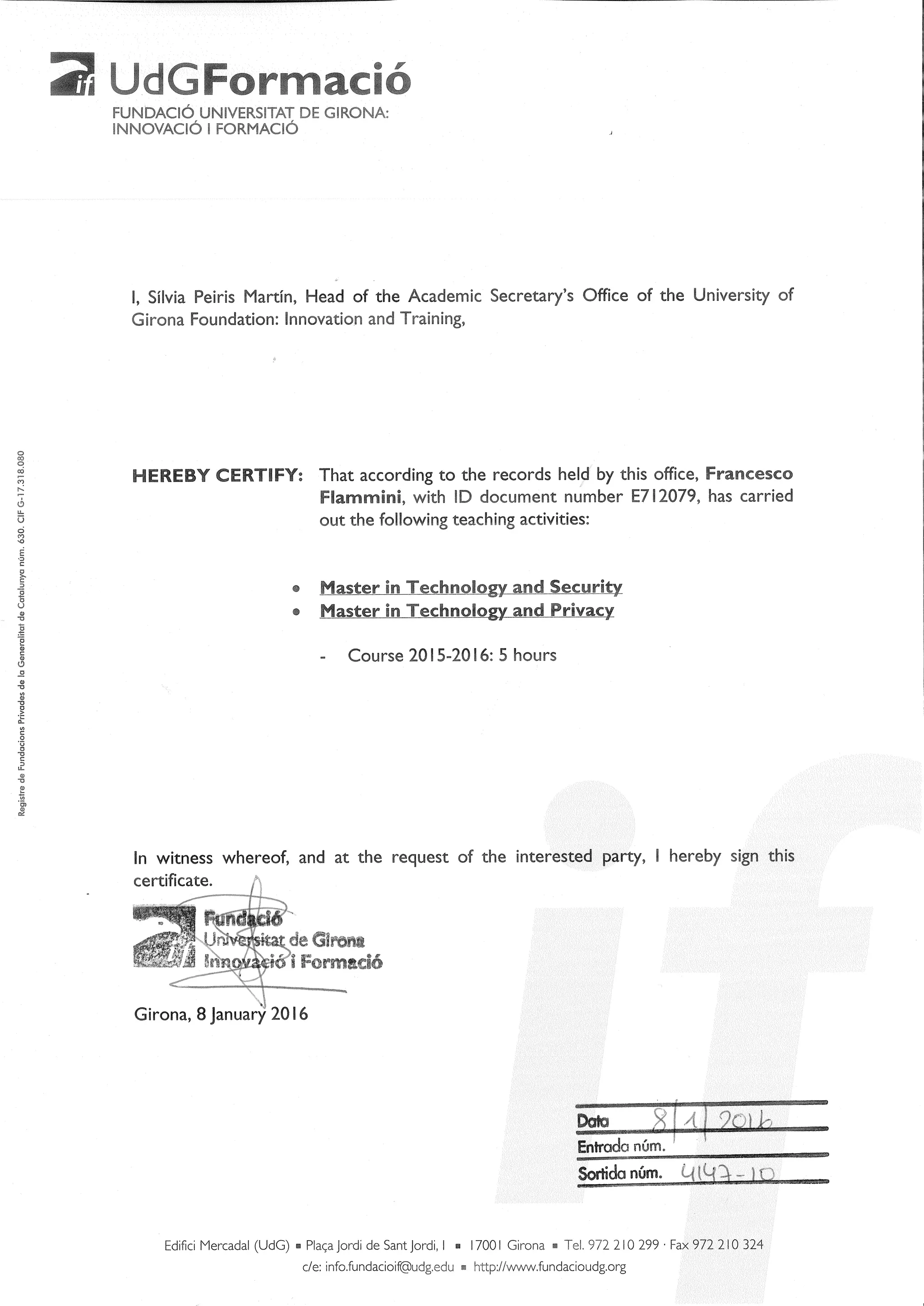 Master ETICAS Francesco Flammini | PDF