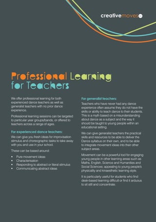 Creative Moves Brochure-single pages-full-HR | PDF | Primary Education ...