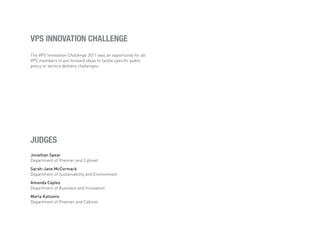 VPS Innovation Challenge 2011 | PPT