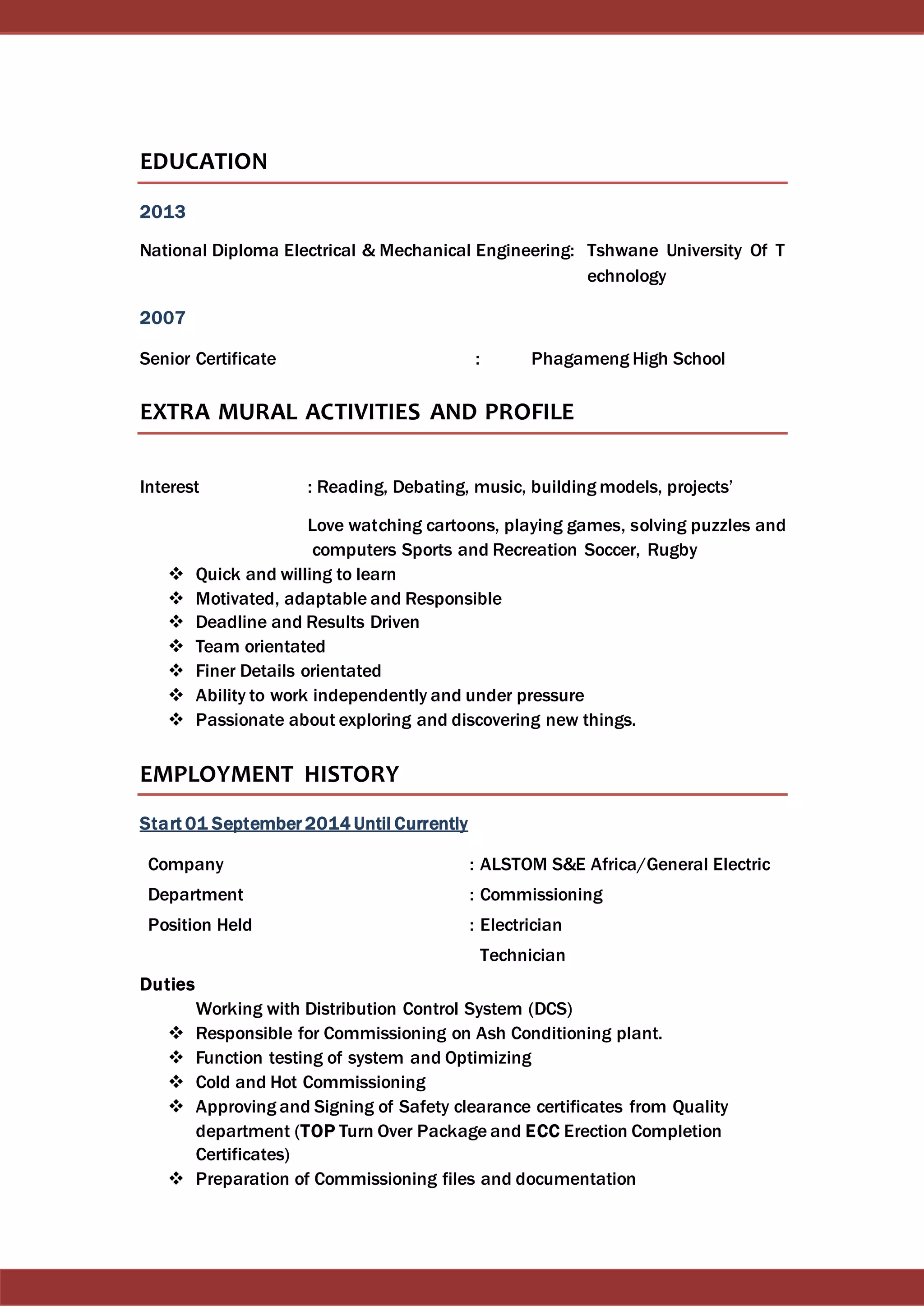 Immanuel Leduaba cv Latest | PDF
