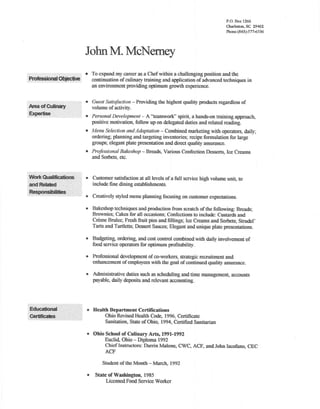 Chef Resume | PDF