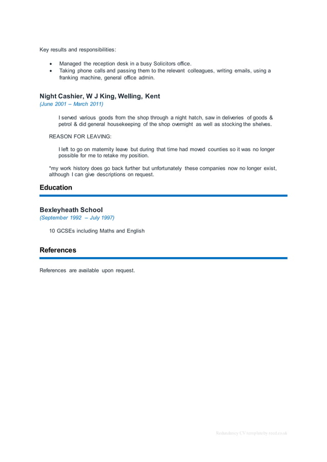 Sam-CV-template | DOCX