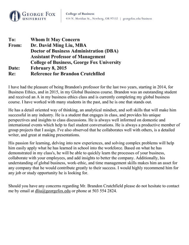 Brandon. Reference by Dr.David Ming Liu 2.8.15 (1) (1) | PDF